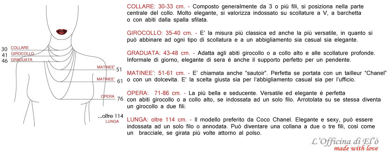 La misura giusta per voi - collane - bracciali e anelli | L'Officina di ...