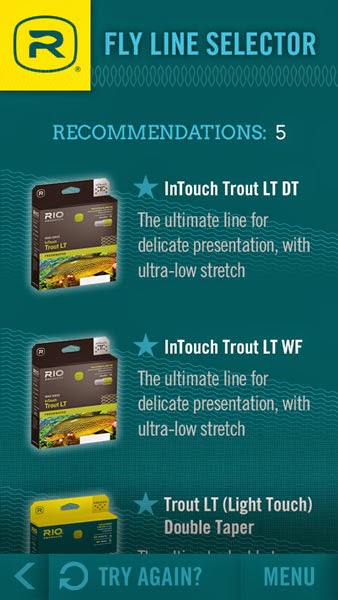 Rio Fly Line Selector App!