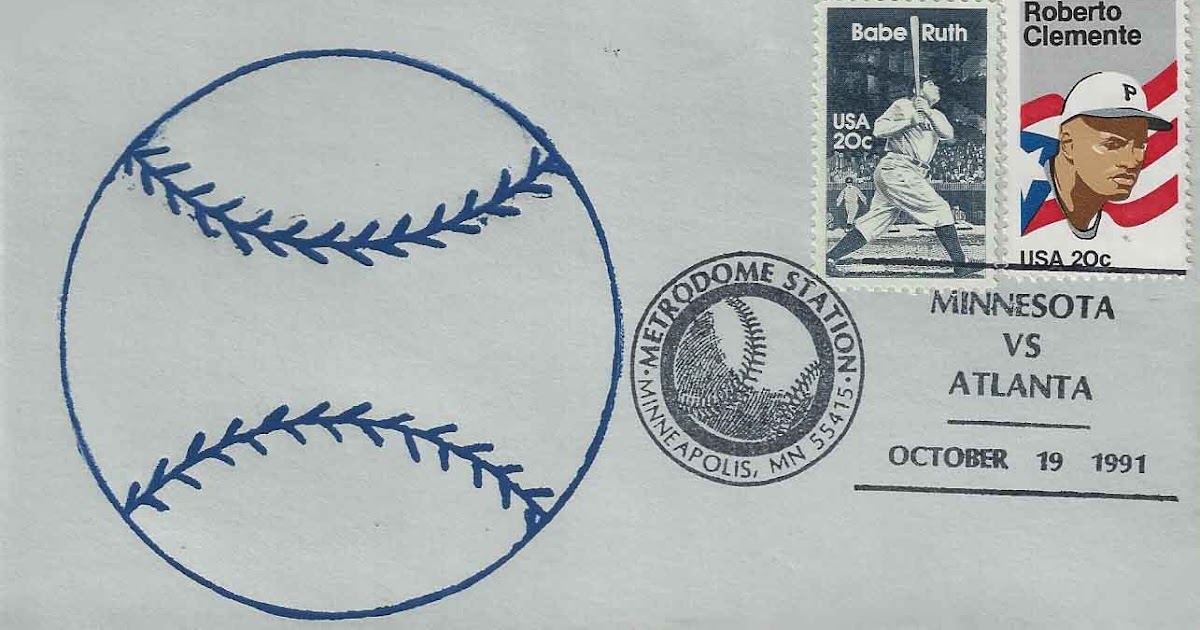 Baseball Stamps & Postmarks: 1991 World Series - Minnesota Twins v ...