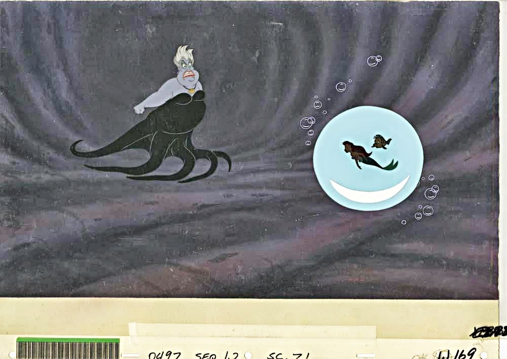 Animation Collection: Original Production Five Cel Key Set-Up of Ursula ...