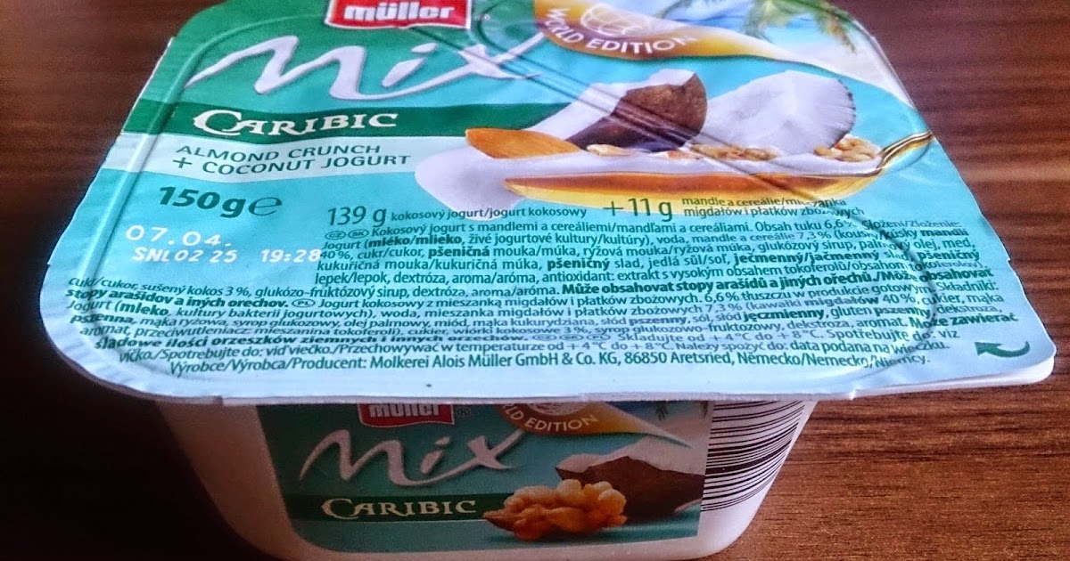 Chwile zasłodzenia: Muller Mix World Edition Caribic kokosowy jogurt ...