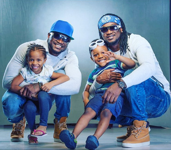 Adorable new photos of Peter and Paul Okoye of PSquare with their kids