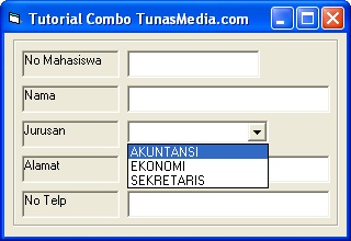 Membuat List ComboBox Yang Diambil Dari Database - Pintar VB | Tutorial Visual Basic