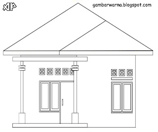 Mewarnai Rumah | Belajar Mewarnai Gambar
