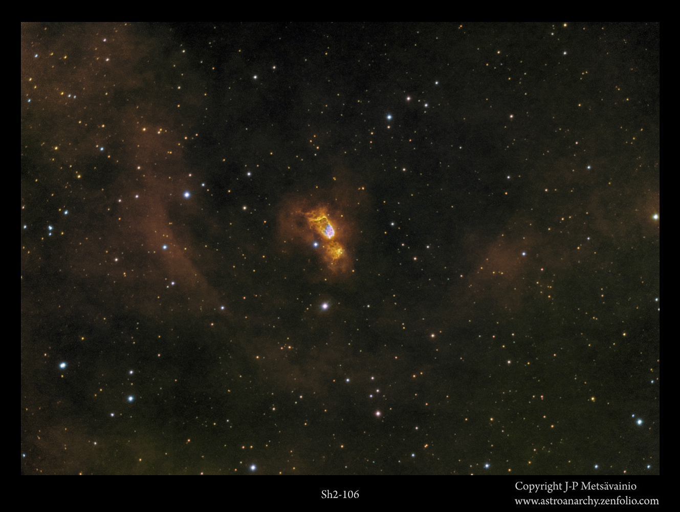 Astro Anarchy: A rarely imaged object, the Sharpless106, Sh2-106