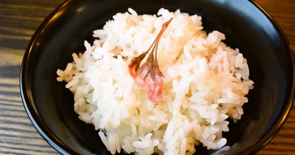 Recipes for Tom: Sakura shiokoji gohan / steamed rice with salted ...