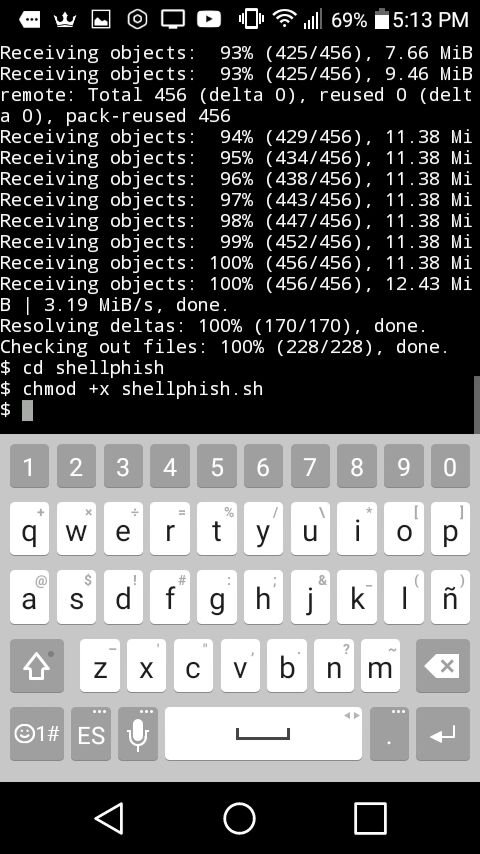 Instalar Framework Shellphish