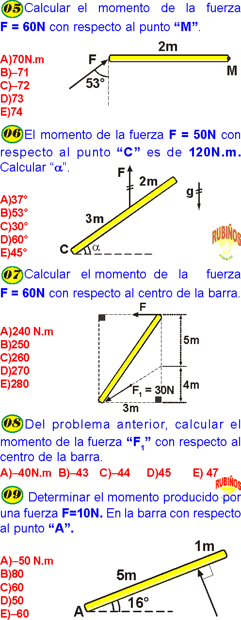 ESTATICA TORQUE MOMENTO DE UNA FUERZA SEGUNDA CONDICIÓN DE EQUILIBRIO ...
