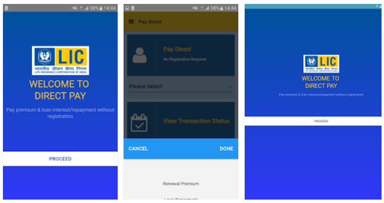LIC PayDirect Mobile App - Youth Apps