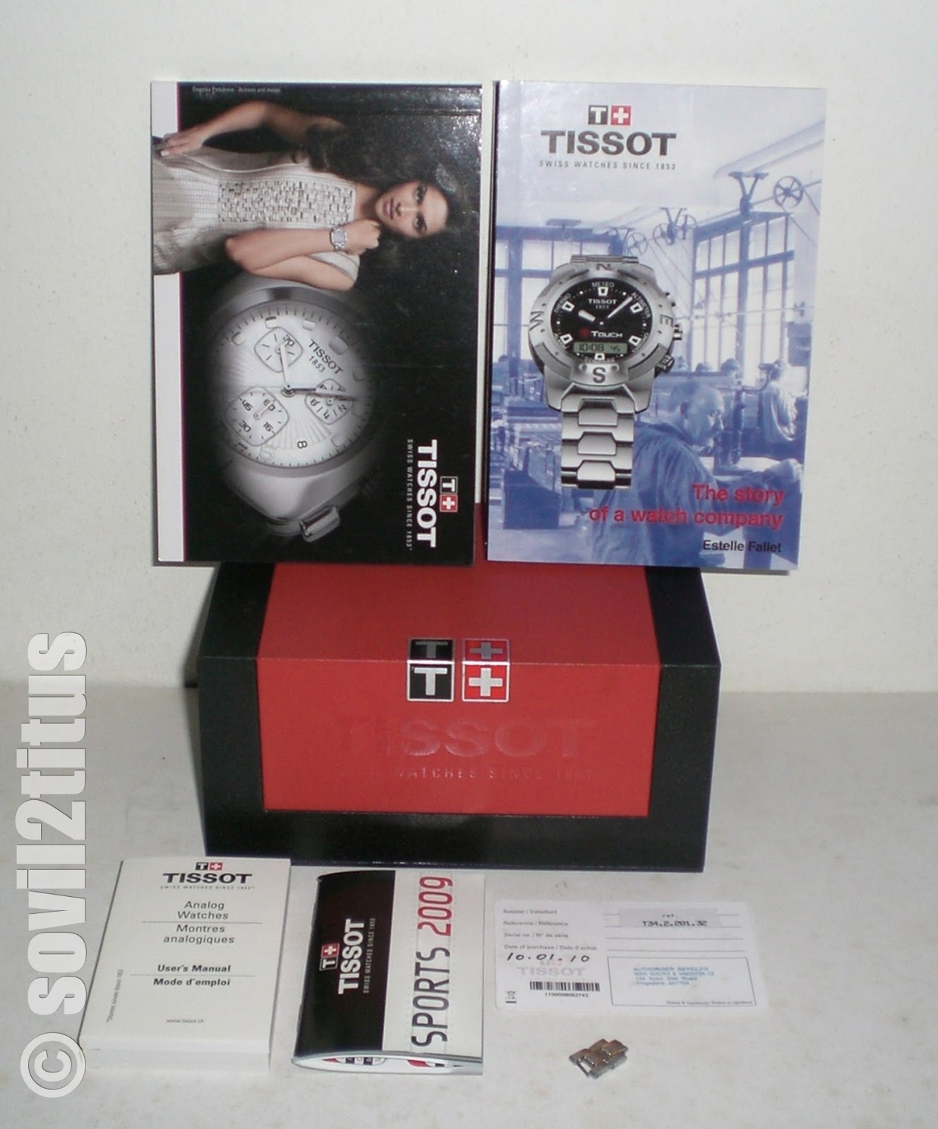 #3491 Tissot Watch Box with Booklets - S$30.00Browse and Buy Family Store