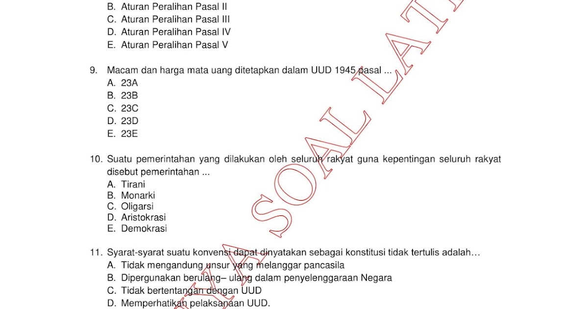 Komposisi soal Tiu Cpns Resmi Bkn