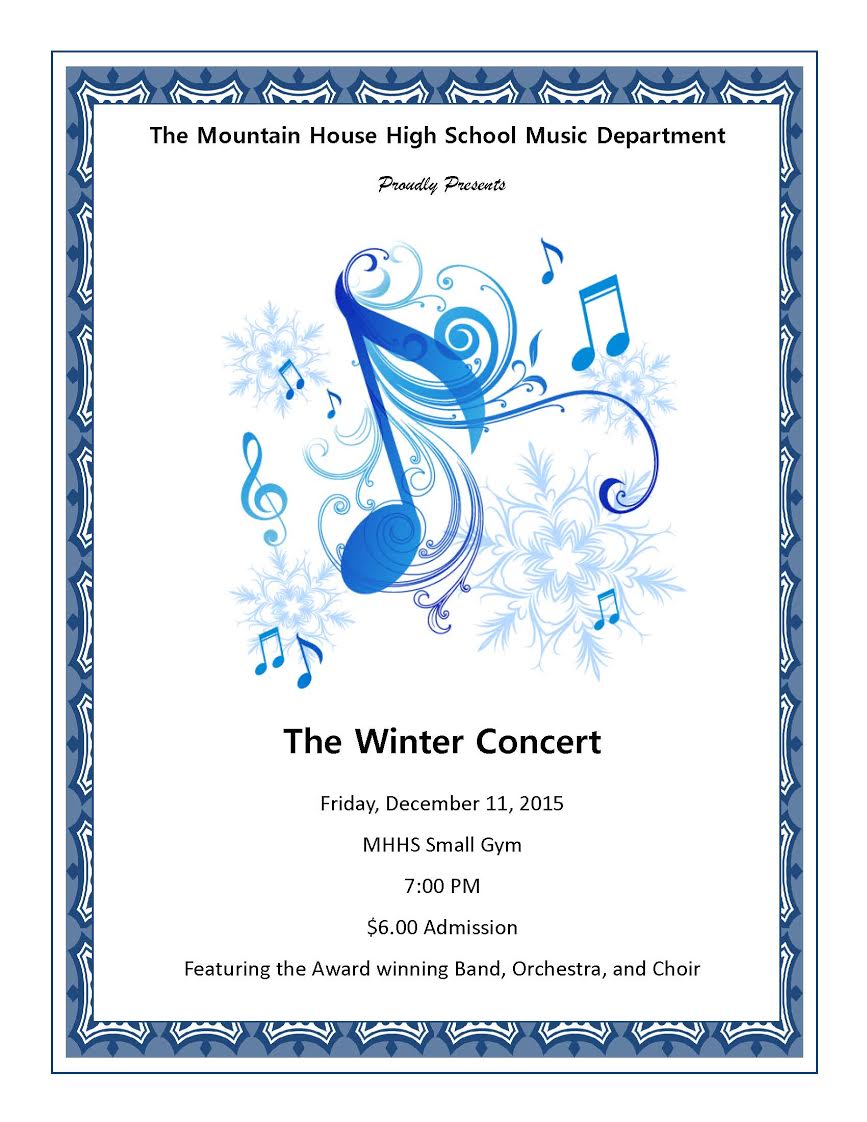 The MHHS Mustang Messenger: Winter Concert