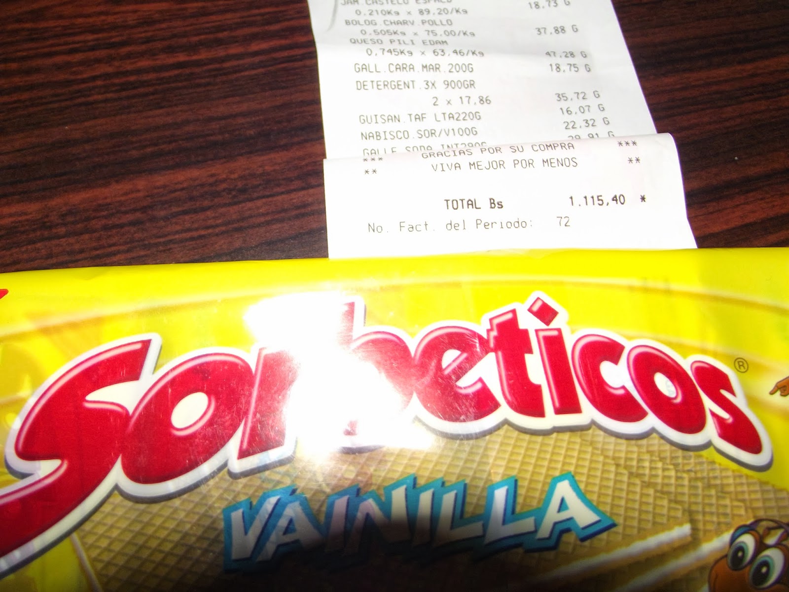 Sorbeticos Nabisco (Kraft Foods) 100g en 4 paquetes de 25g - Hecho en ...