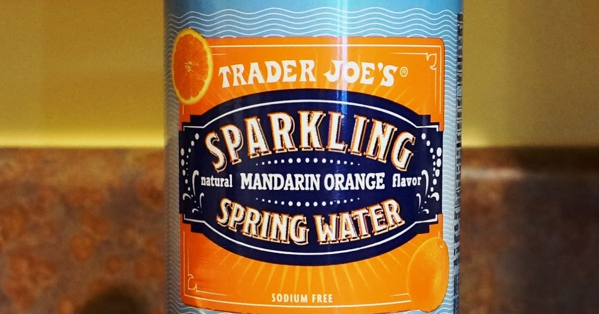 Exploring Trader Joe's: Trader Joe's Sparkling Mandarin Orange Spring Water