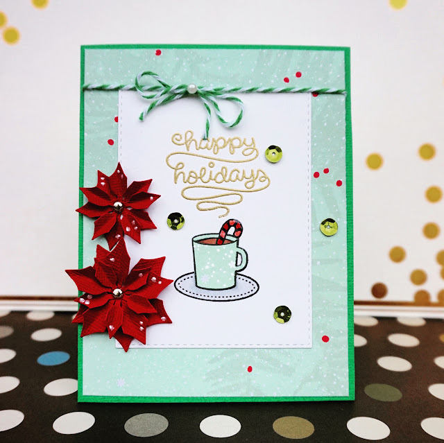 Gloria's craft room: Happy Holidays card