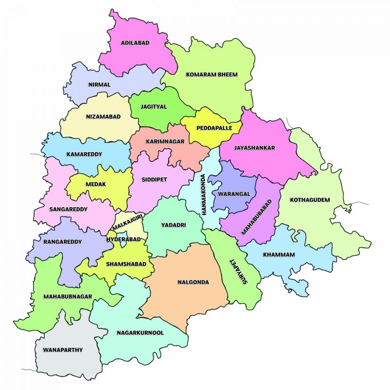 Telangana State Districts Web Portals | Official Websites