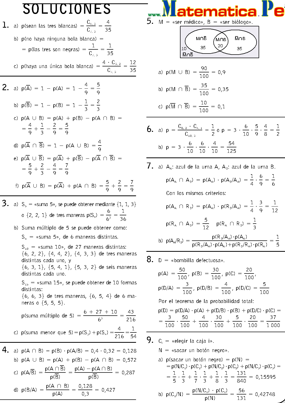 Probabilidad 2 Ejercicios 1 2 3 Y 4 Youtube