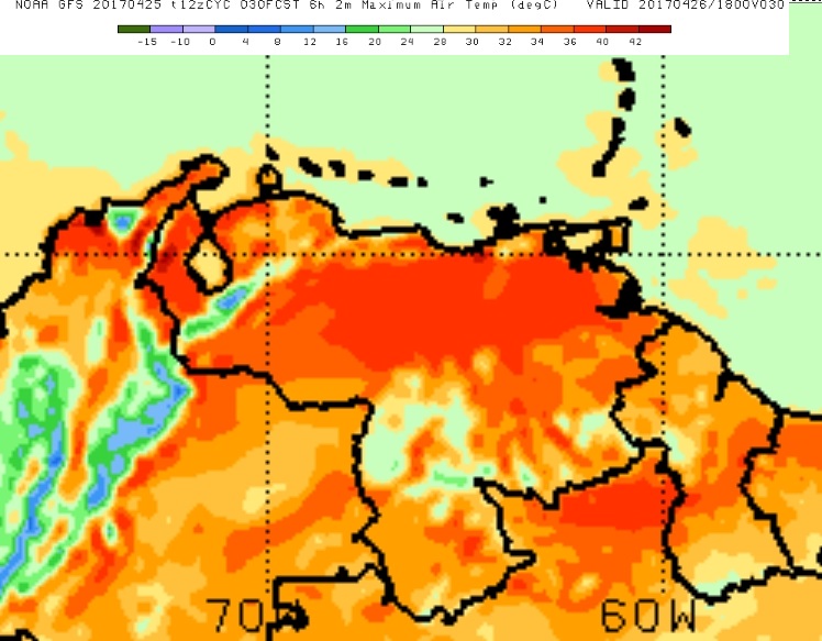 CLIMA VENEZUELA: Condiciones atmosféricas y pronósticos 26 de abril