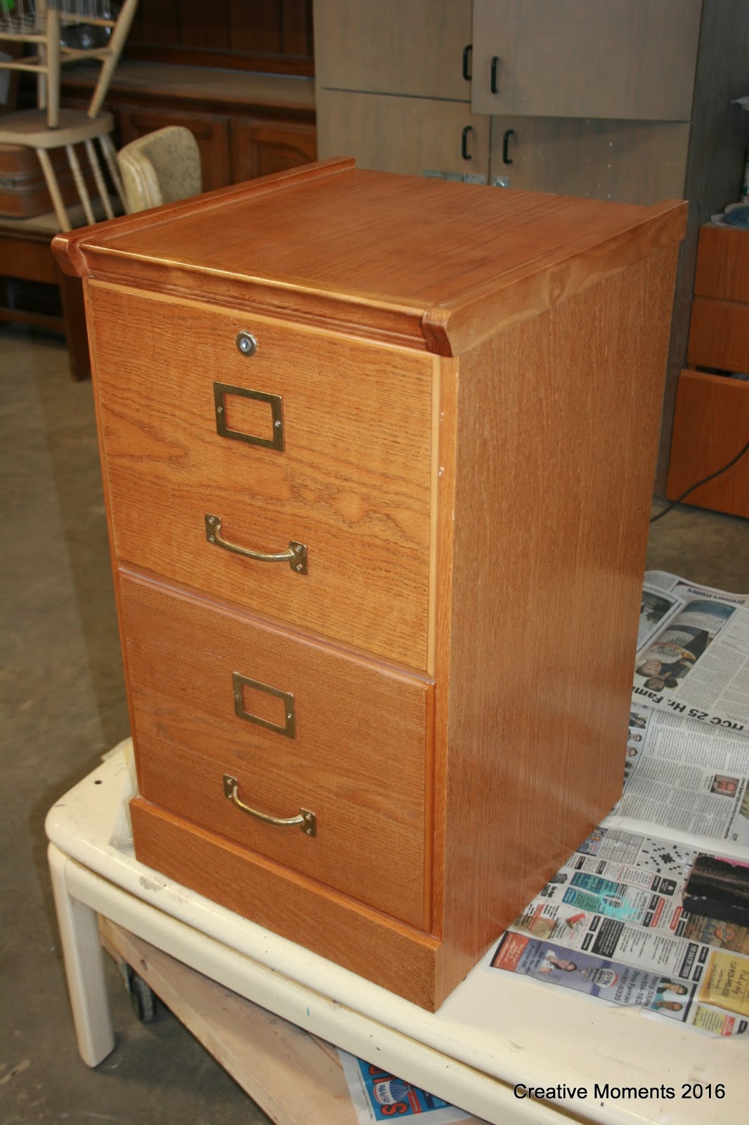 Fusion Mineral Paint Project #2 ~ wooden file cabinet