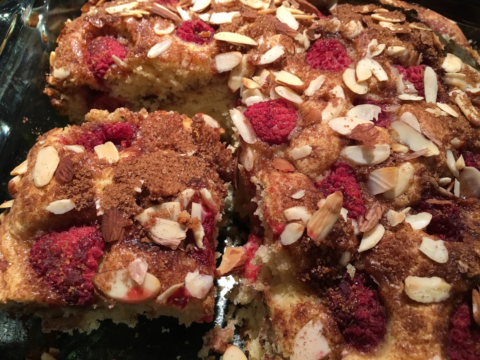 Mystery Lovers' Kitchen: Raspberry Almond Cake #recipe @LucyBurdette