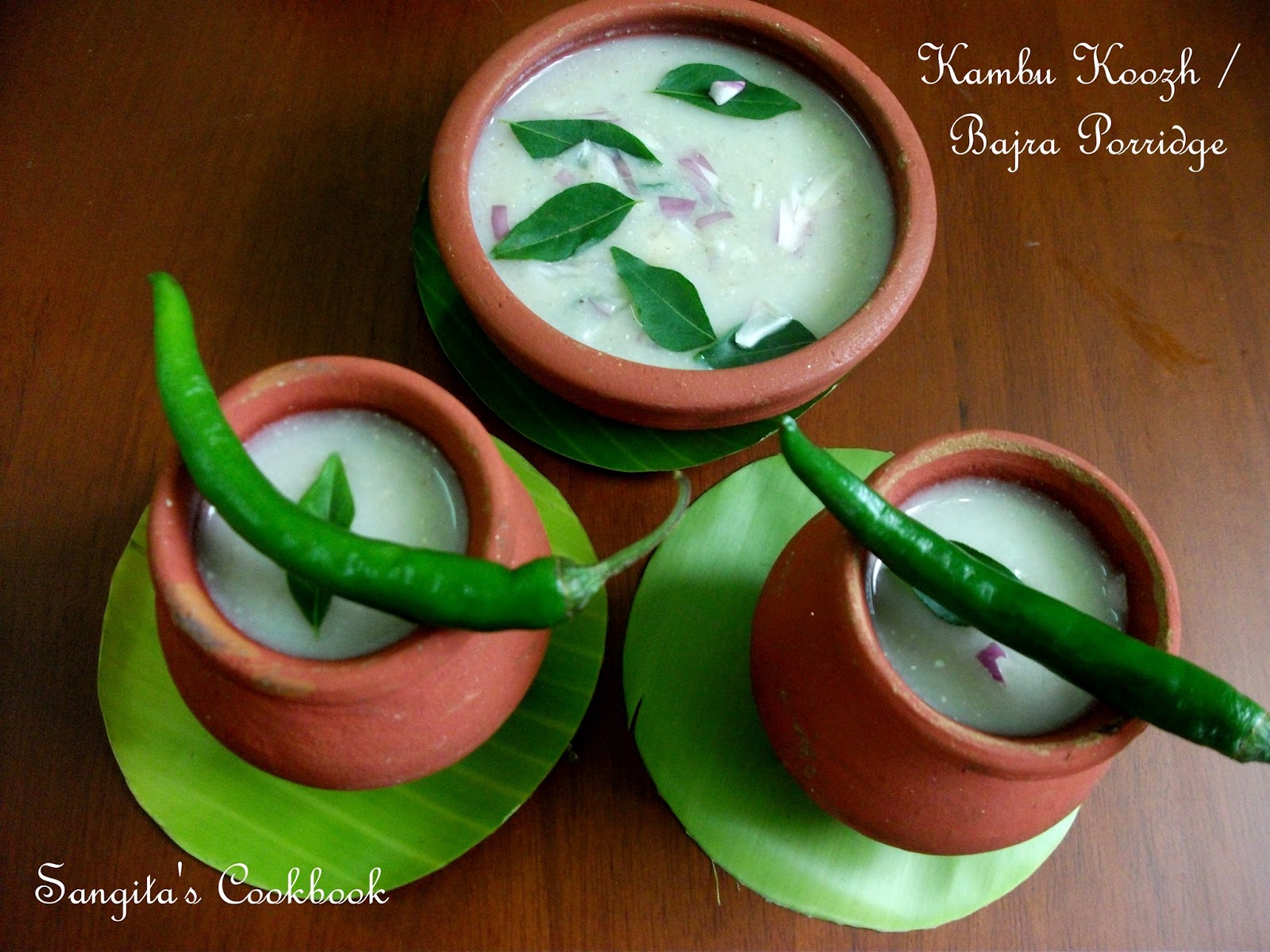 Sangita's Cookbook: Kambu Koozh / Pearl Millet / Bajra Porridge