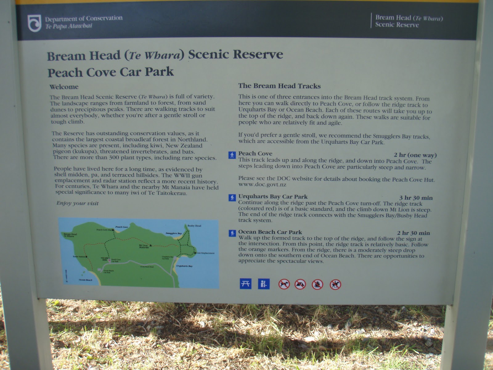 Breakaway Retreat: Bream Head Reserve Walking Track - Peach Cove to ...