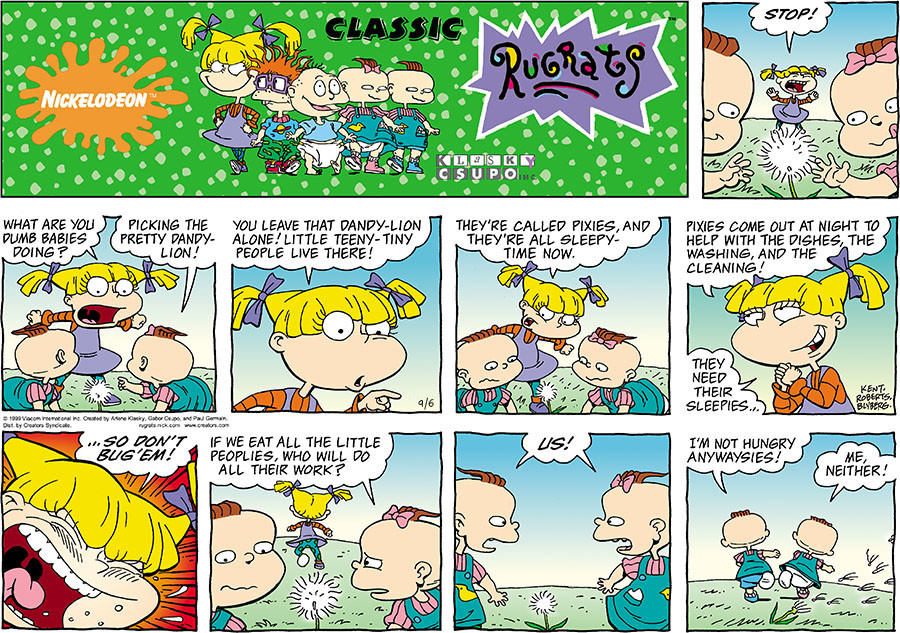 NickALive!: Classic Rugrats Comic Strip for Sunday, September 6, 2020 ...