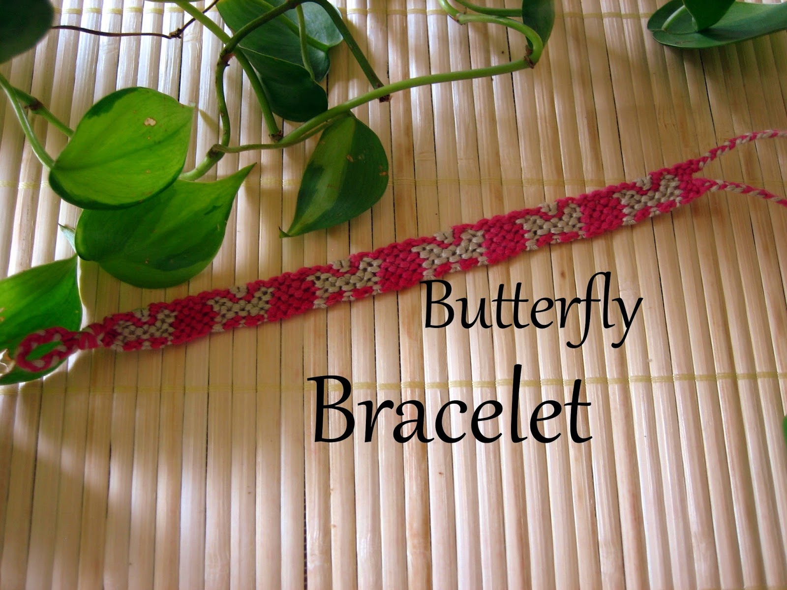 Handarbeit mit ♥ྀ: Friendship Bracelet Butterfly var. 1
