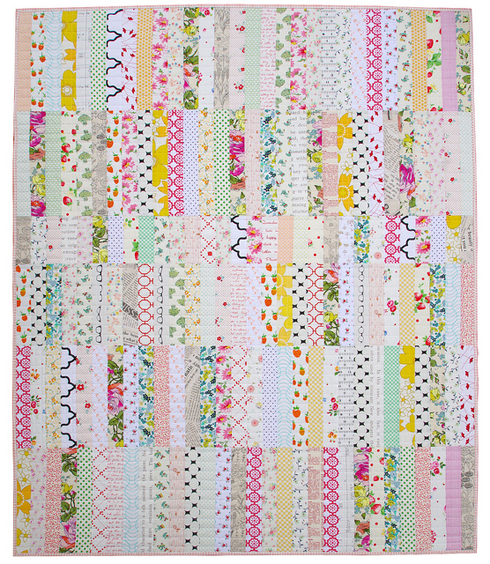 A Low Volume Scrappy Strip Quilt | Red Pepper Quilts | Bloglovin’