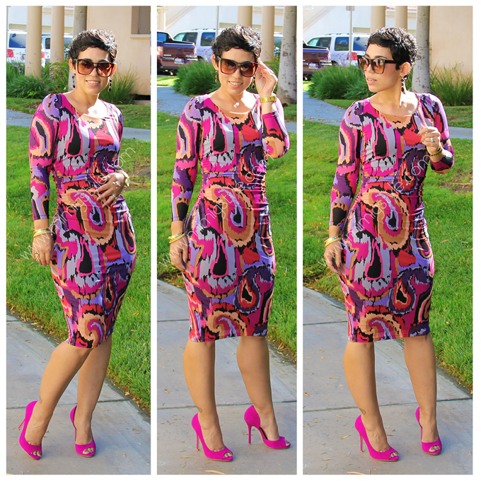 DIY Printed Mesh Dress + Suede Heels |Fashion, Lifestyle, and DIY
