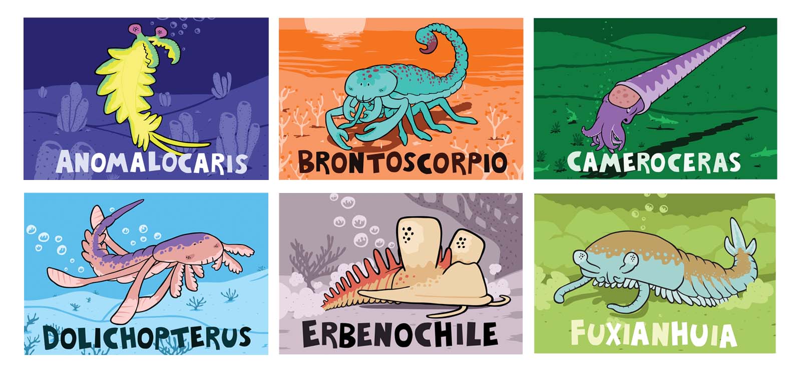 Art and Design of David. E: Paleozoic alphabet 1