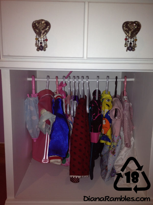 Nightstand Turned 18" Doll Closet Tutorial - Diana Rambles