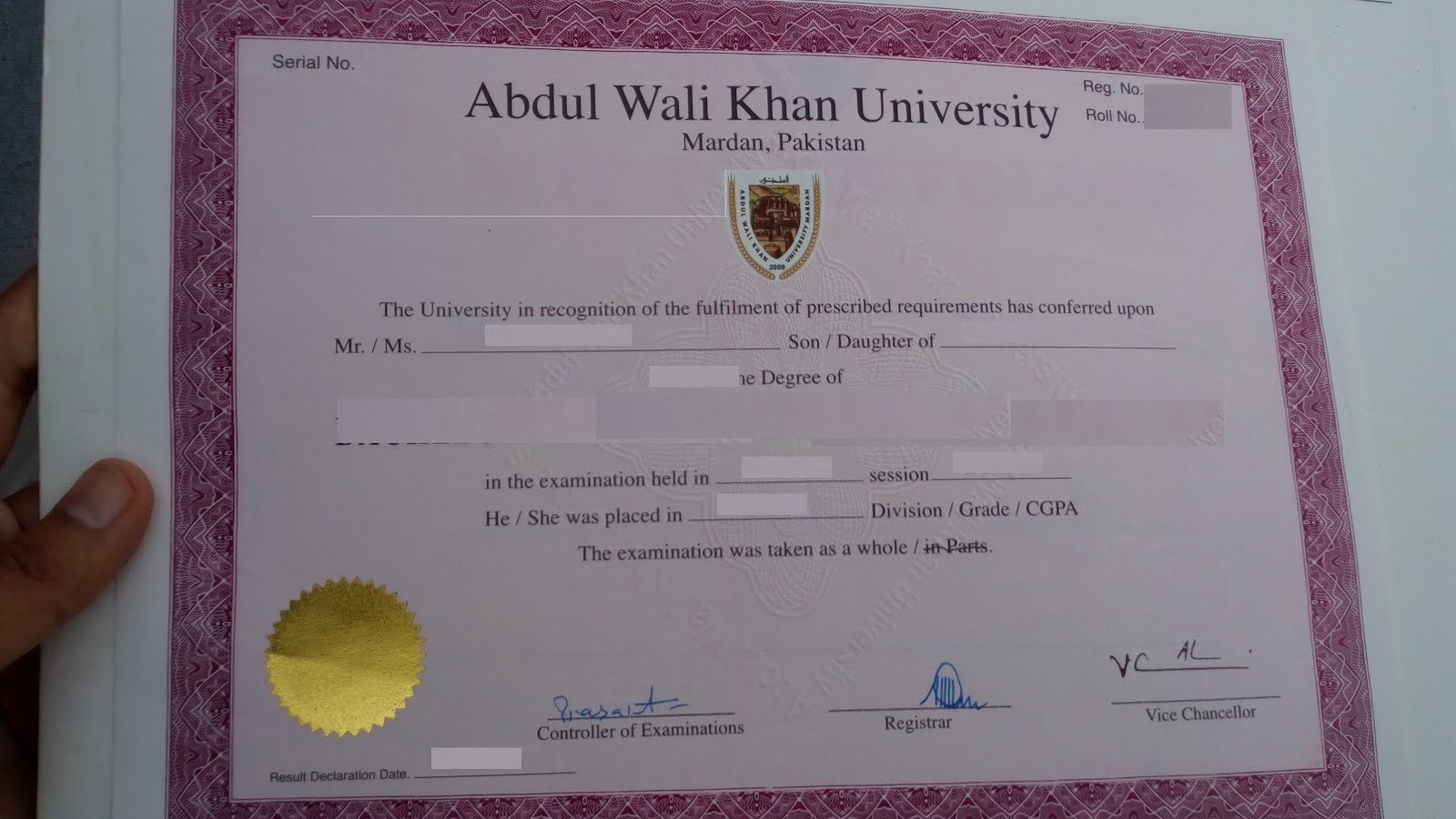 Poor quality of AWKUM degree