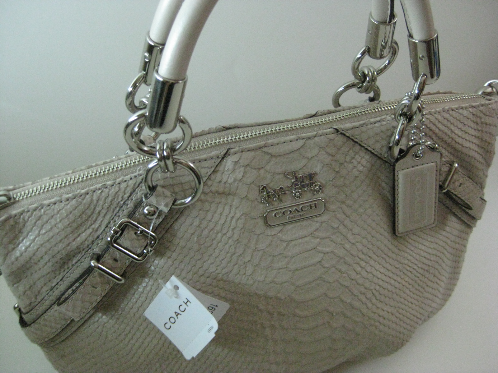Coach Handbags: Authentic Coach Handbag- COACH Madison Python embossed ...