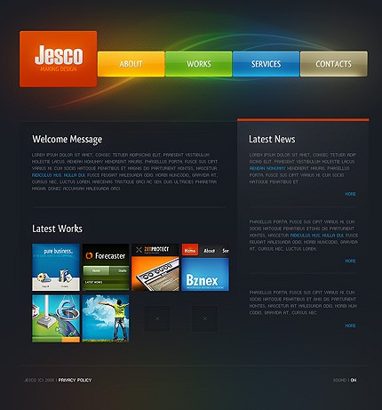 Quality Graphic Resources: Template Monster – 19902 – Flash Template