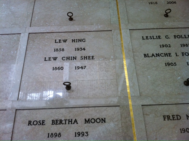 Lives of the Dead: Mountain View Cemetery in Oakland: Lew Hing (劉興 ...