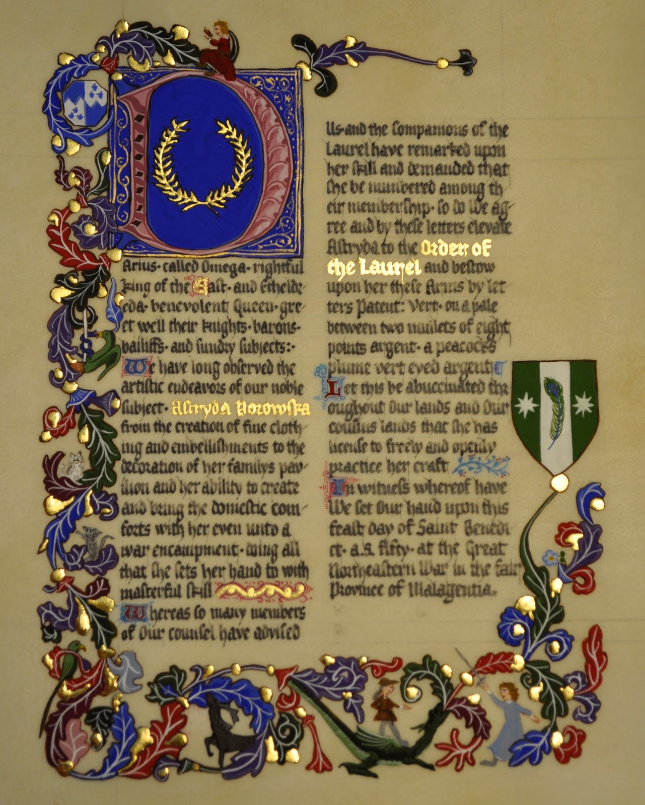 The Pensive Pen: Astryda Borowska - Order of the Laurel - a.s. l