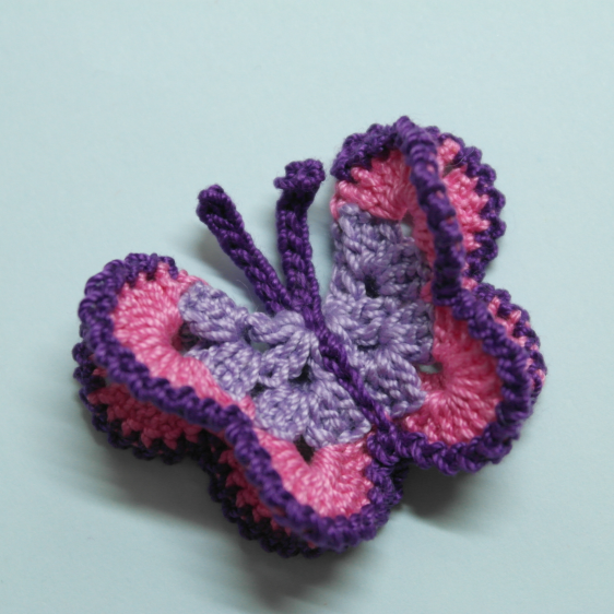 Tina's handicraft : Crocheted 3D Butterfly