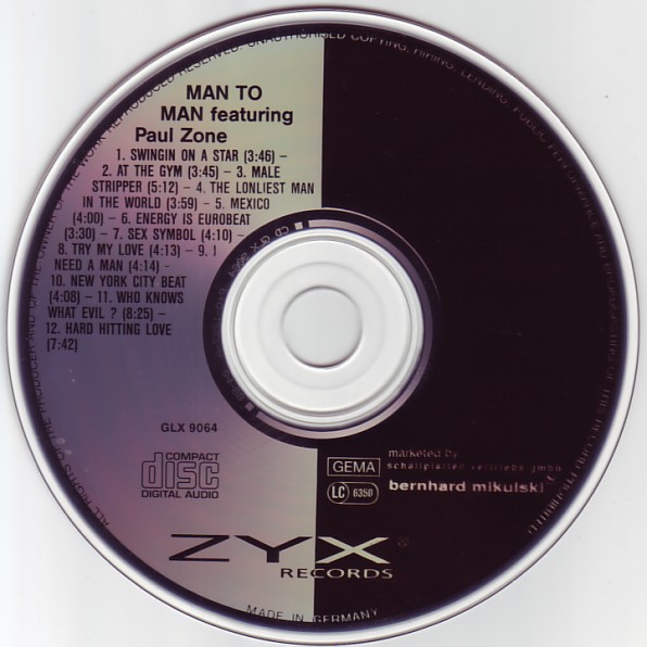 RETRO DISCO HI-NRG: MAN To MAN feat Paul Zone "Man To Man" (Hits Album ...