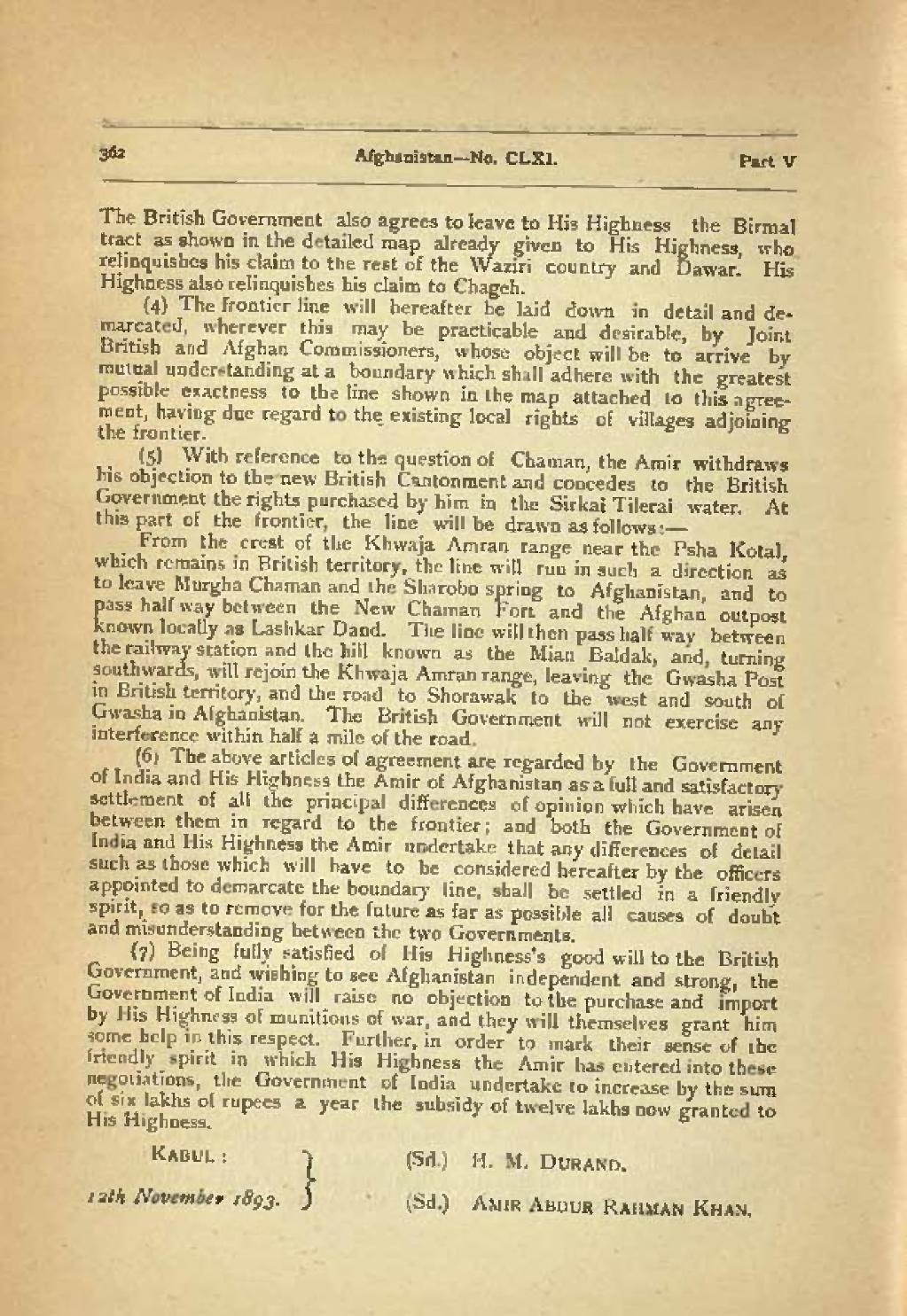 The Durand Line: International boundry between Pakistan and Afghanistan ...
