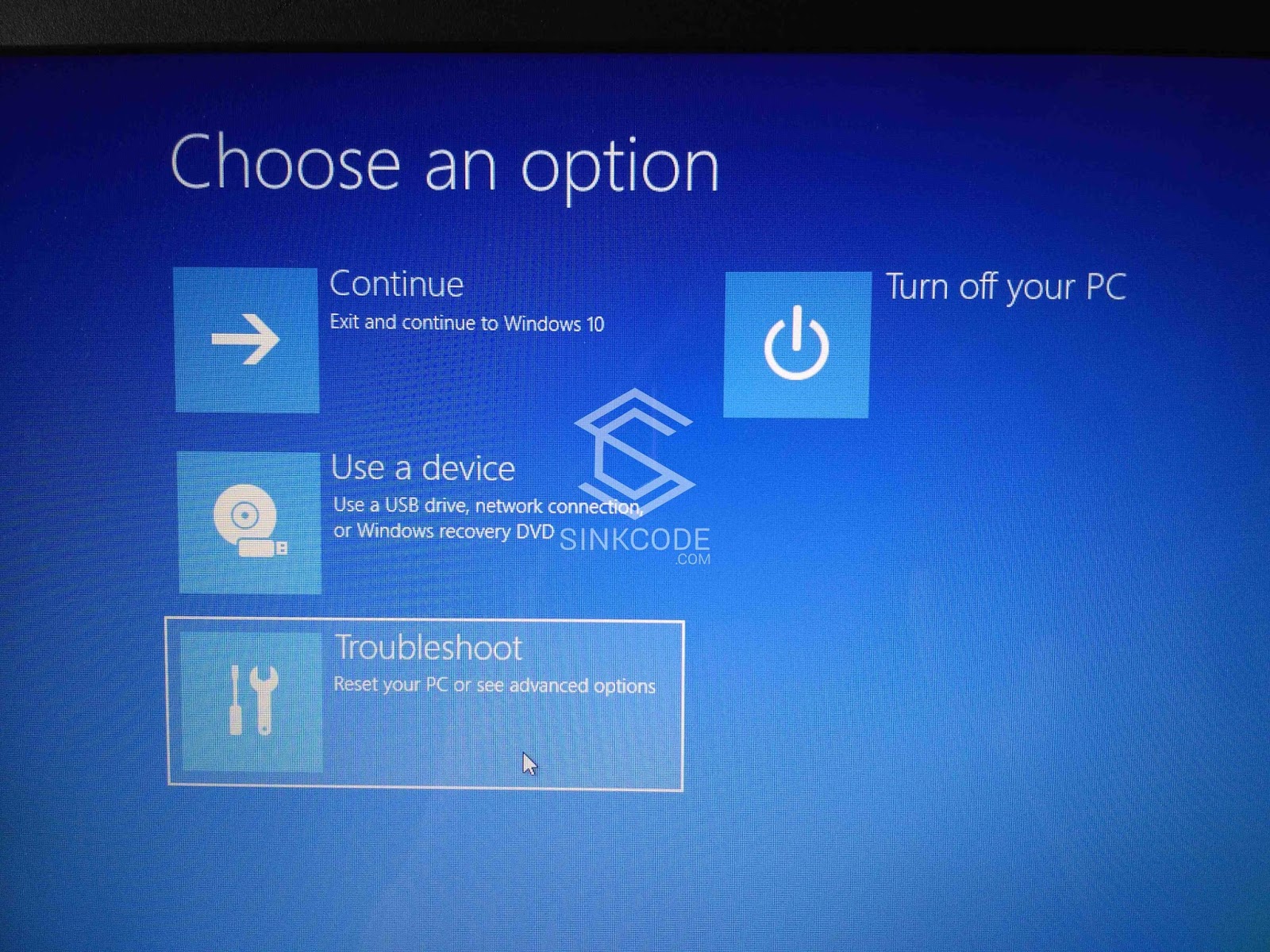 Cara Masuk Advanced Options Windows 10