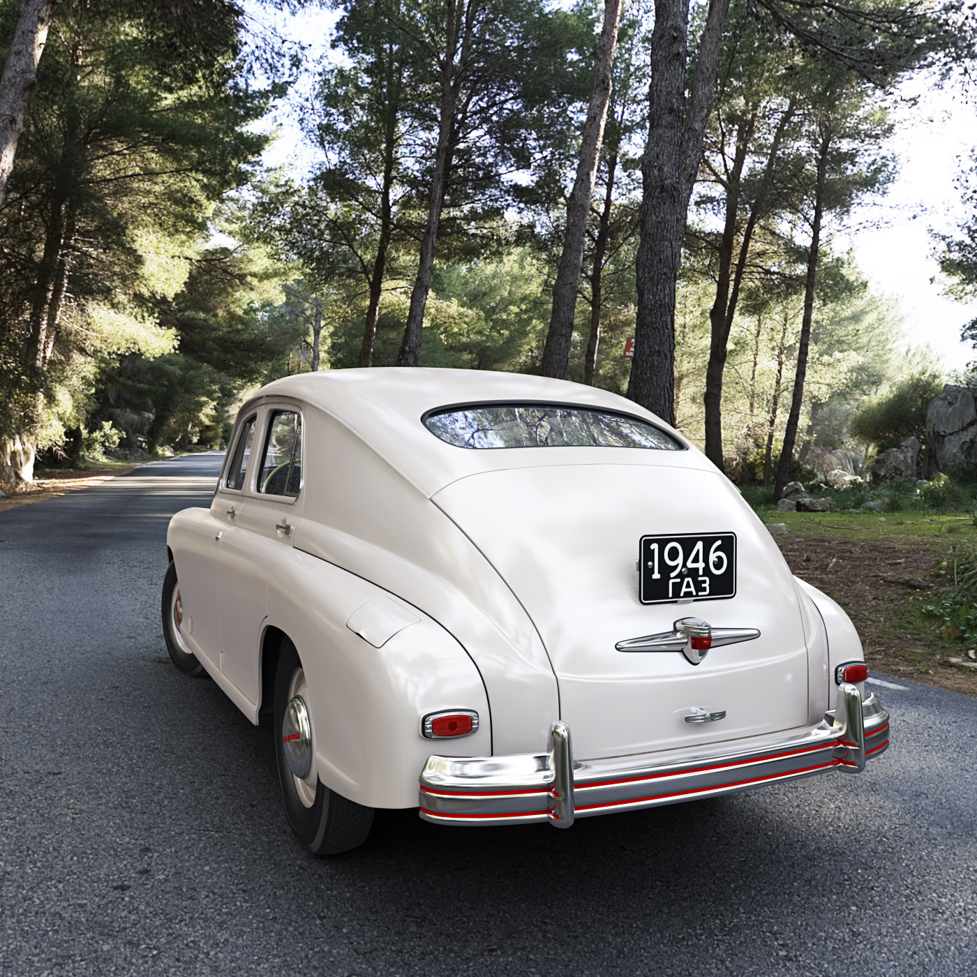 design & visualisation: GAZ-M20 Pobeda. 1946