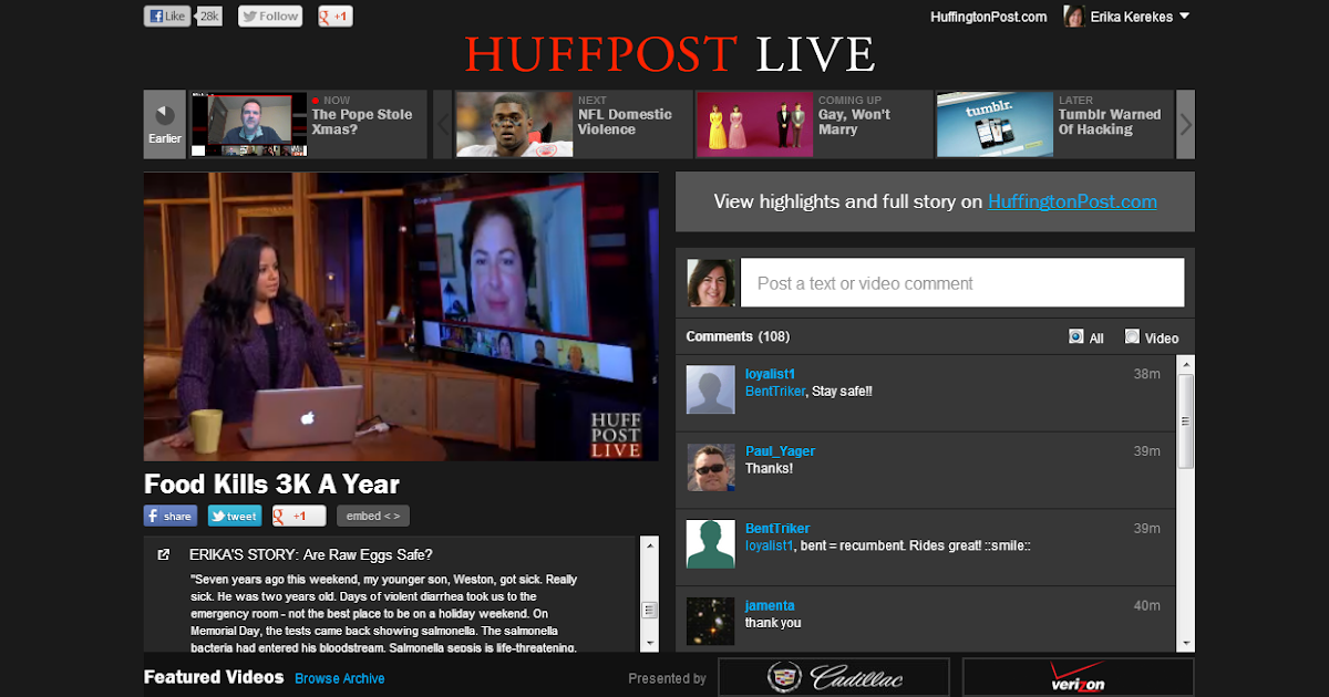 HuffPost Live discussion: Food safety