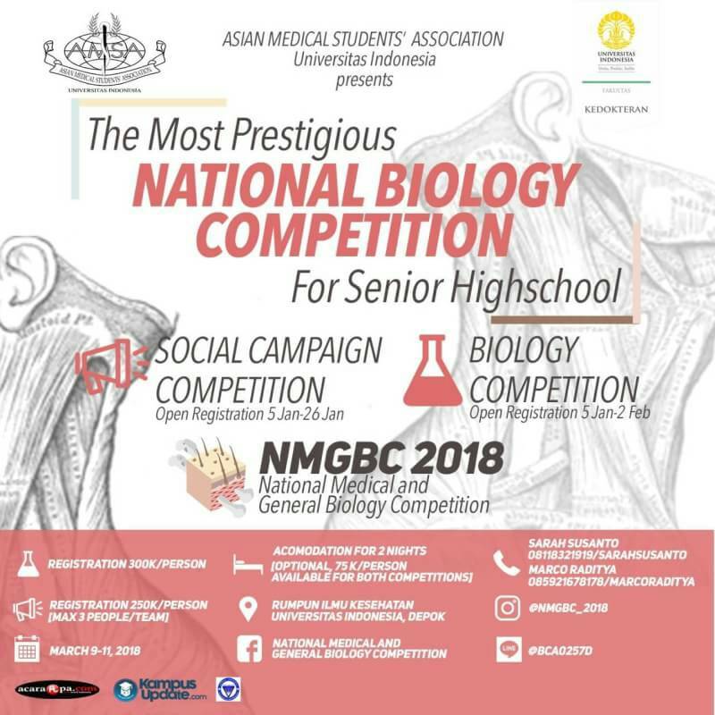 NATIONAL MEDICAL & GENERAL BIOLOGY COMPETITION 2018 ...