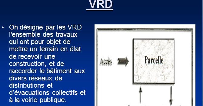 Cours vrd - initiation en ppt