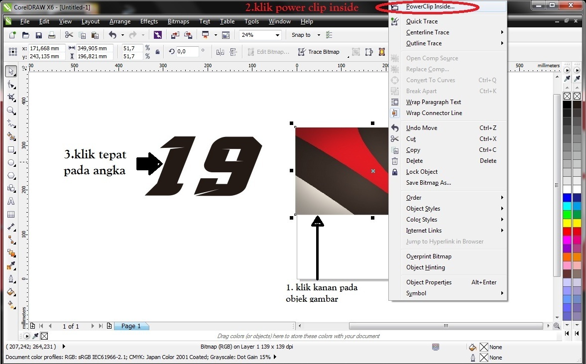 Berbagi Ilmu: Cara Membuat Nama & Nomor start Racing CorelDraw