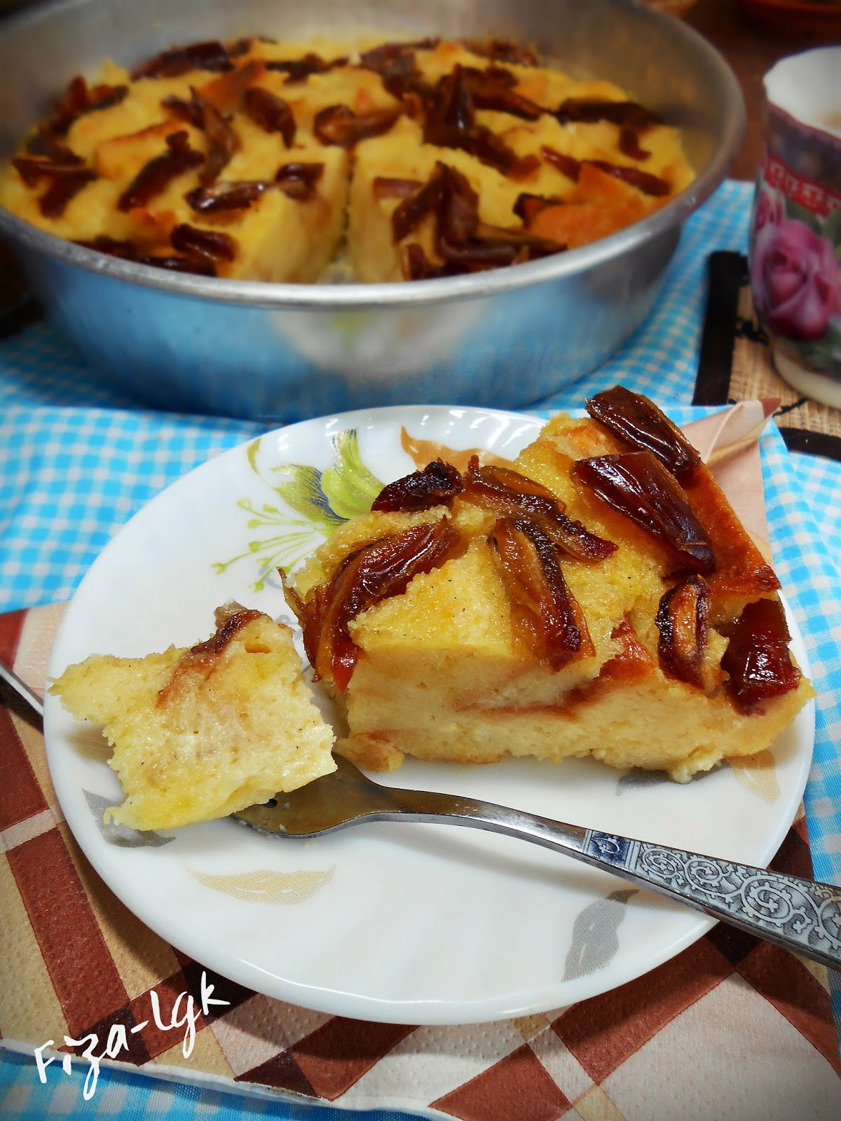 PUDING ROTI KURMA | Fiza's Cooking