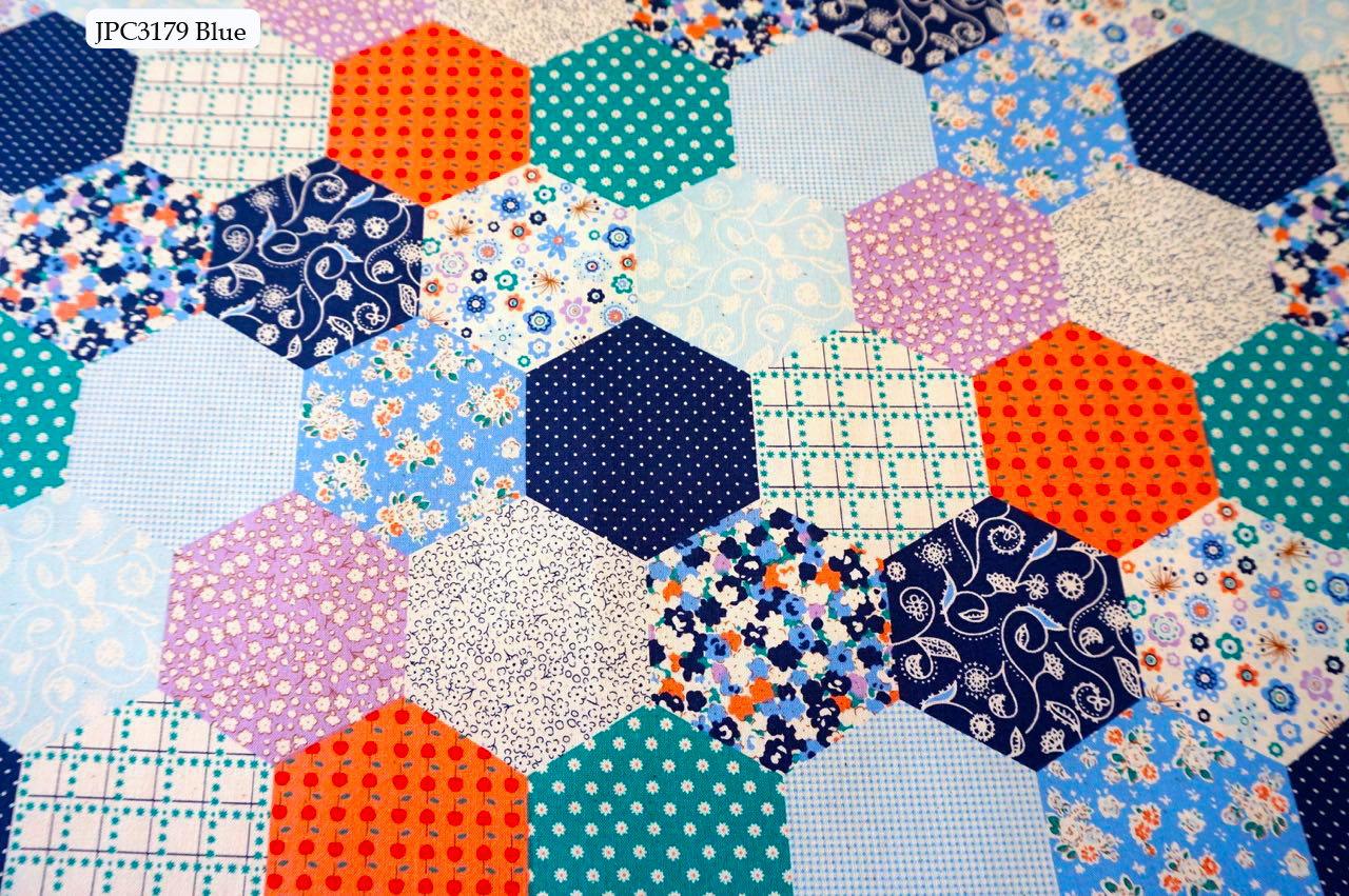 May May Shop: JPC3179 Cotton Fabric"Grandma Patchwork"