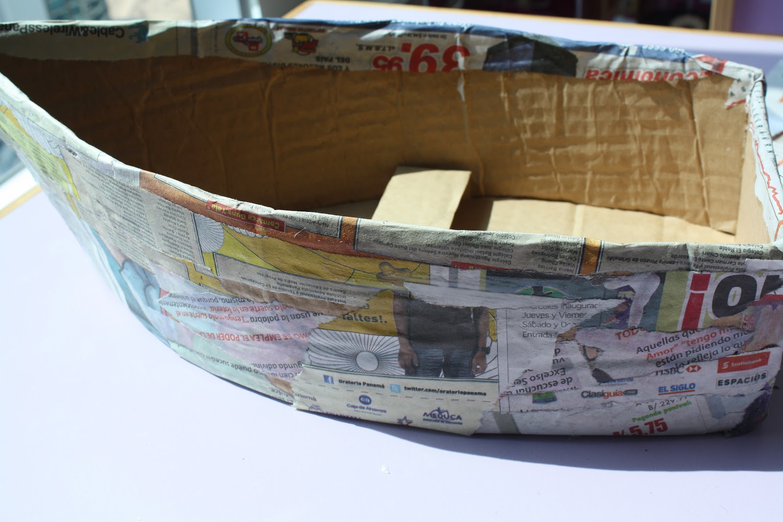 Eu Amo Artesanato: Barco de Papelão passo a passo e com molde