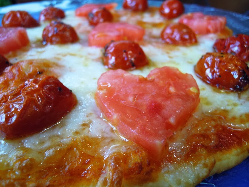 Pizza con tomates - Mis recetas de cocina